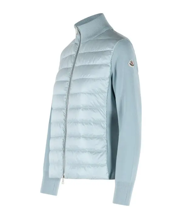 Moncler High-neck Padded Jacket - Light Blue