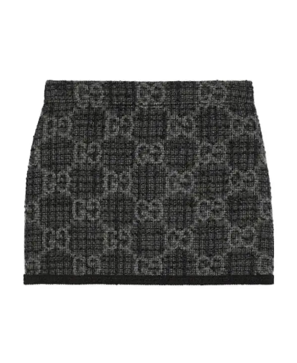 Gucci Gg Tweed Skirt