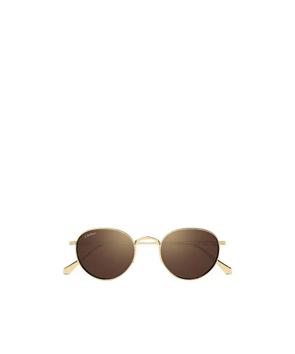 Cartier Round Frame Sunglasses - Brown