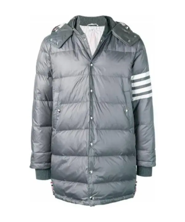 Thom Browne Striped Padded Hooded Jacket