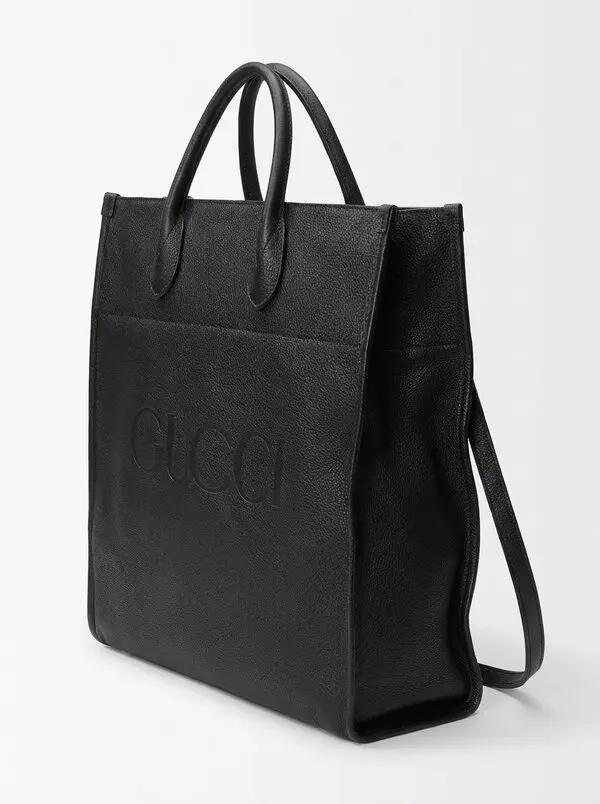 Gucci Embossed Logo Top Handle Bag