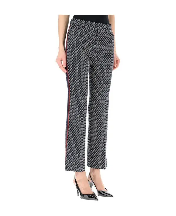 Gucci Gg Monogram Cropped Flared Trousers