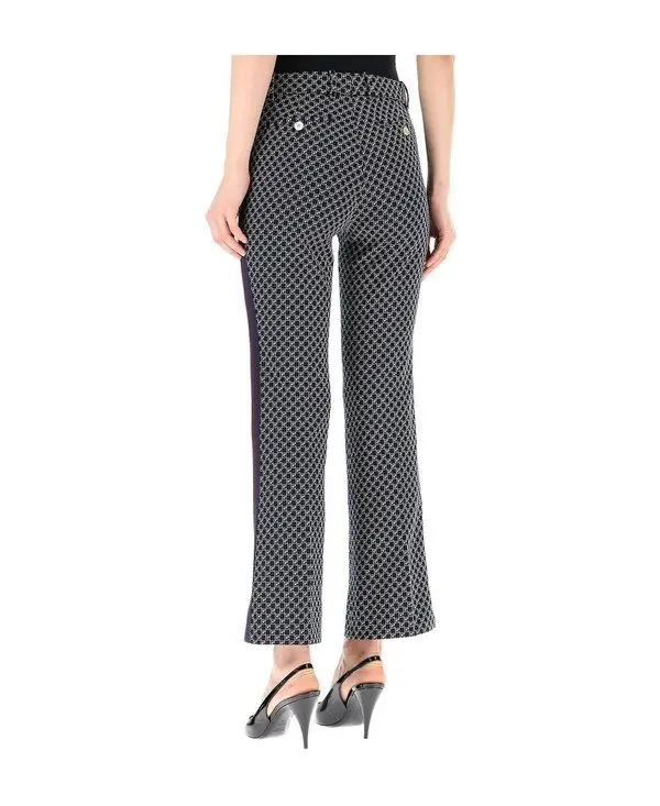 Gucci Gg Monogram Cropped Flared Trousers