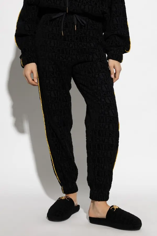 Versace Graphic Logo Casual Pants
