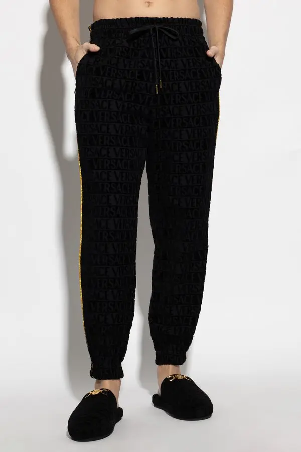 Versace Graphic Logo Casual Pants