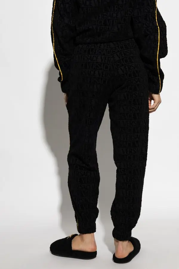 Versace Graphic Logo Casual Pants
