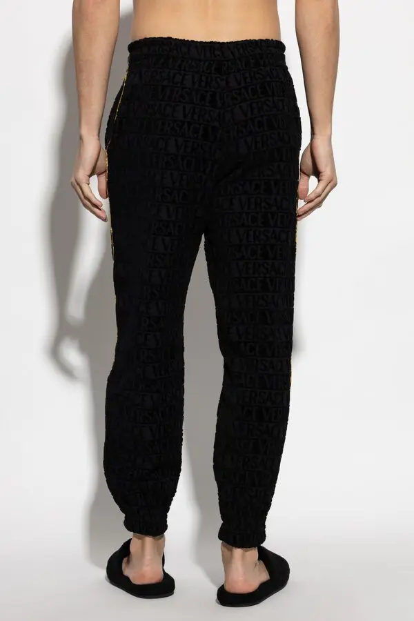 Versace Graphic Logo Casual Pants