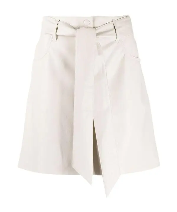 Nanushka A-shaped Mini Skirt With Belt Detail