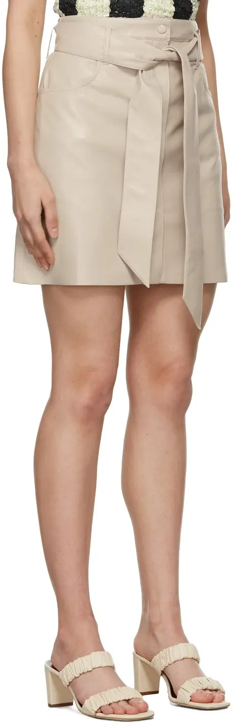 Nanushka A-shaped Mini Skirt With Belt Detail