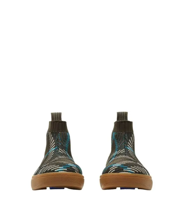Burberry Vintage Check Stretch Nylon Blend Sneakers