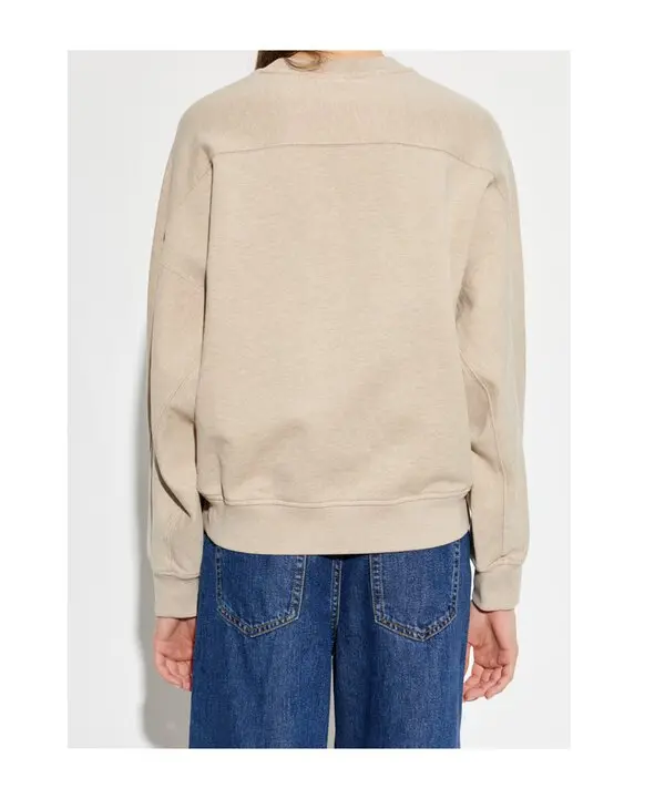 Maison Kitsuné Dreaming Fox Raglan Sleeve Sweatshirt - Beige