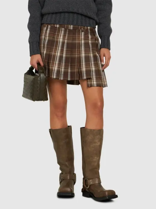 Acne Studios Square-toed Short Boots With Metal Ring Detail