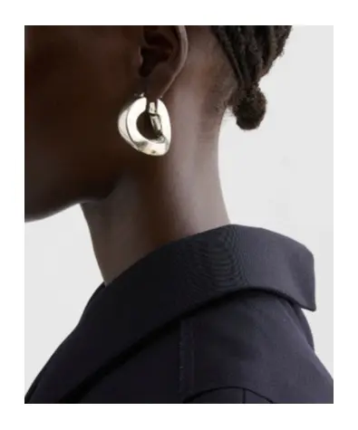 JIL SANDER Buckle Fastened Hoop Earrings