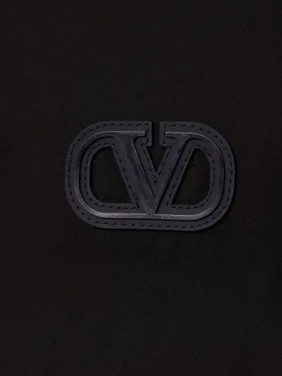 Valentino Garavani Logo Detail Down Jacket With Drawstring