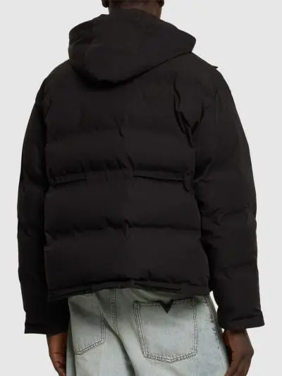 Valentino Garavani Logo Detail Down Jacket With Drawstring
