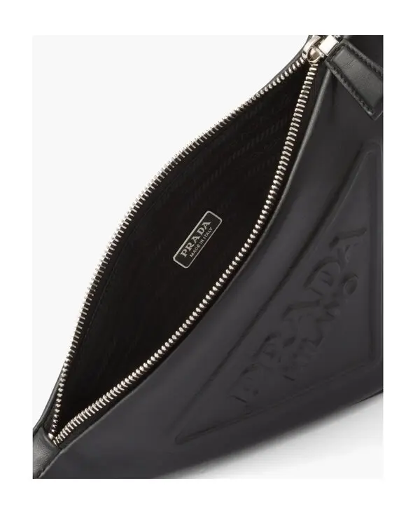 Prada Leather Triangle Pouch
