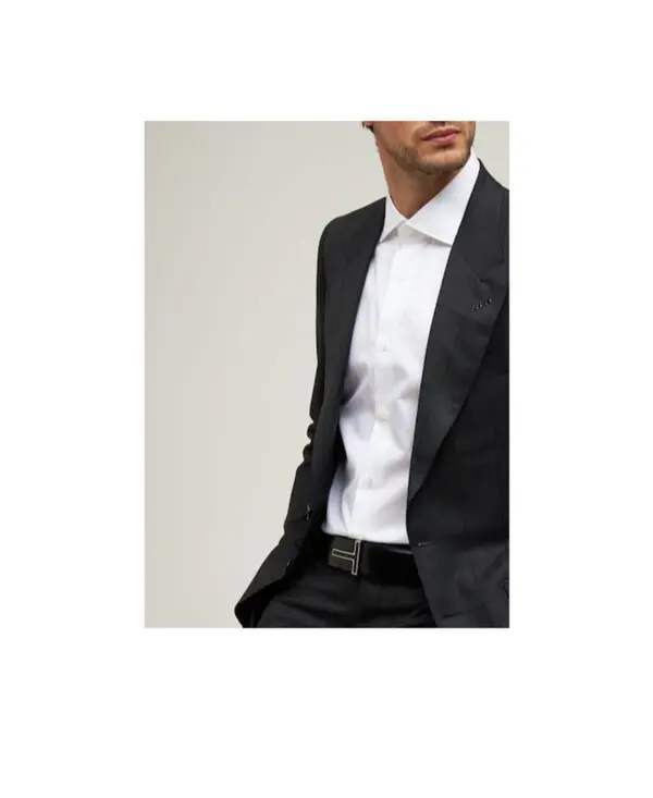 TOM FORD T Buckle Belt - Black