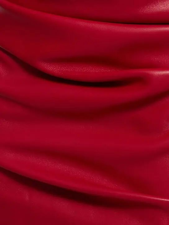 Versace Sleeveless Ruched Dress With Back Slit