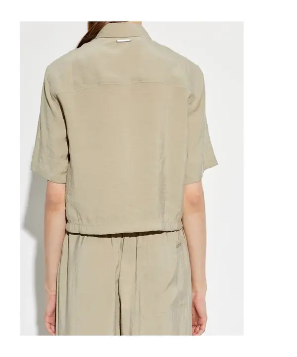 Maison Kitsuné Drawstring Hem Short Sleeve Shirt