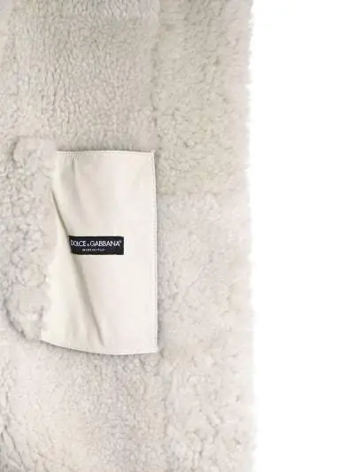 Dolce & Gabbana Long-sleeved Mid-length Shearling Coat
