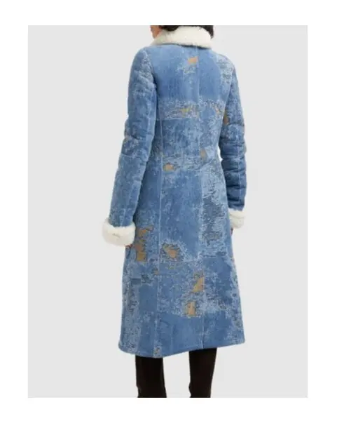 Dolce & Gabbana Long-sleeved Mid-length Shearling Coat