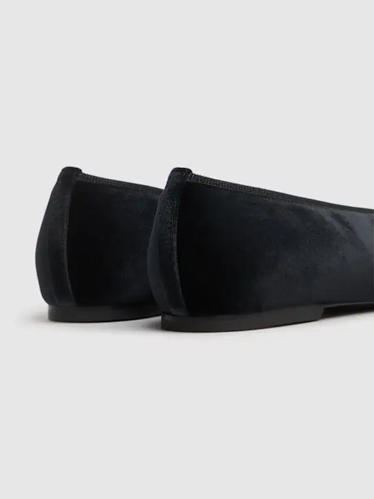 TOTEME Square-toed Ballet Flats - Black