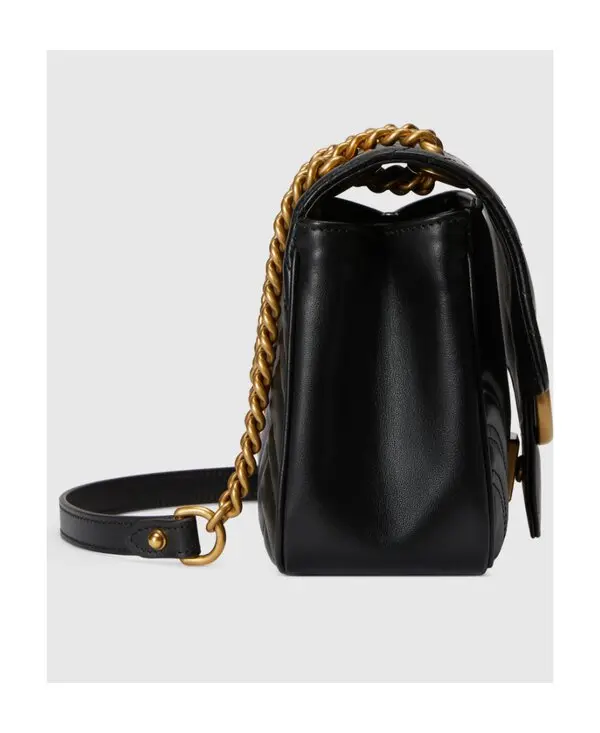Gucci Gg Marmont Matelassé Shoulder Bag - Black