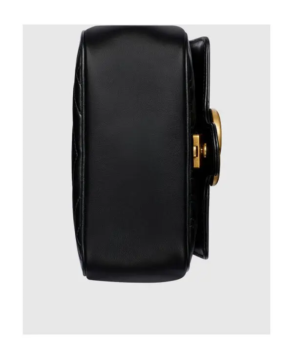 Gucci Gg Marmont Matelassé Shoulder Bag - Black