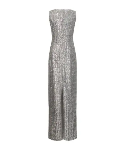 Michael Kors Sequined V-neck Maxi Dress