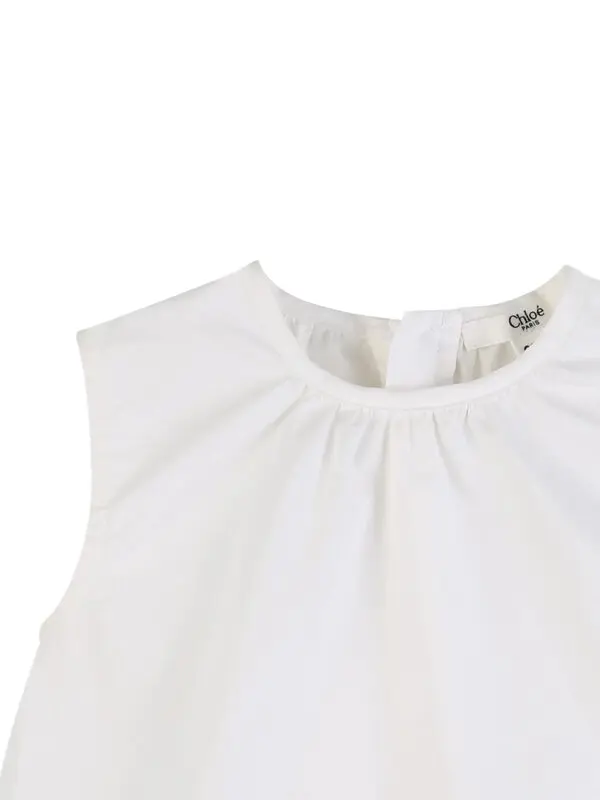 Chloé Floral Appliqué Sleeveless Top