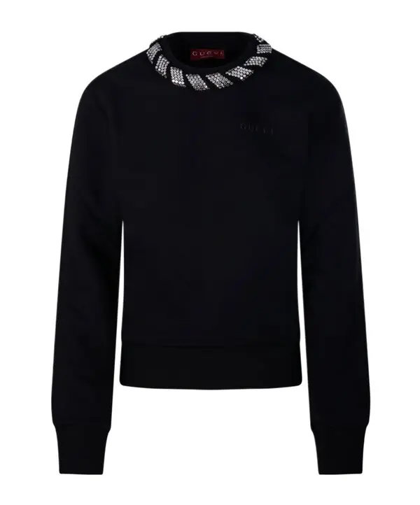 Gucci Embellished Neck Knitted Jumper