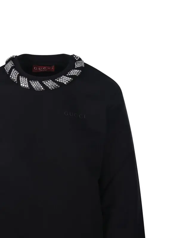 Gucci Embellished Neck Knitted Jumper