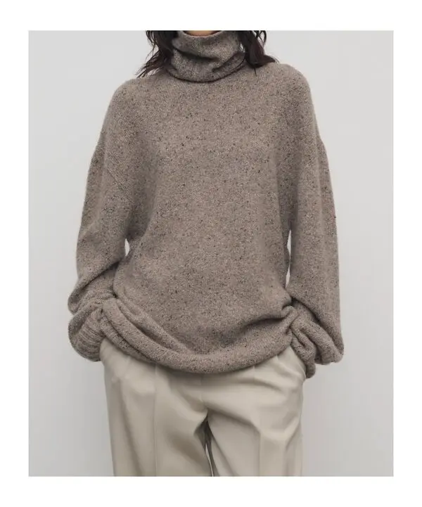 THE ROW Mirai Turtleneck Sweater - Tan