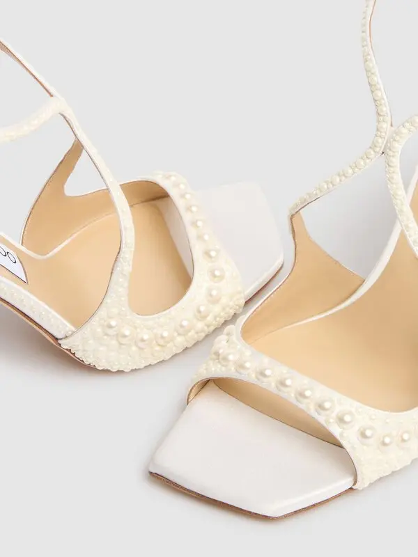 JIMMY CHOO Open Toe Embellished High Heel Sandals