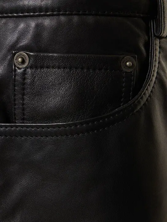 REFORMATION Leather Maxi Skirt