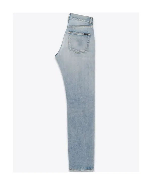 Saint Laurent Cassandre Straight Leg Jeans