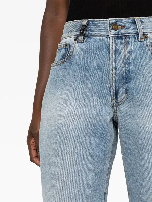 Saint Laurent Cassandre Straight Leg Jeans