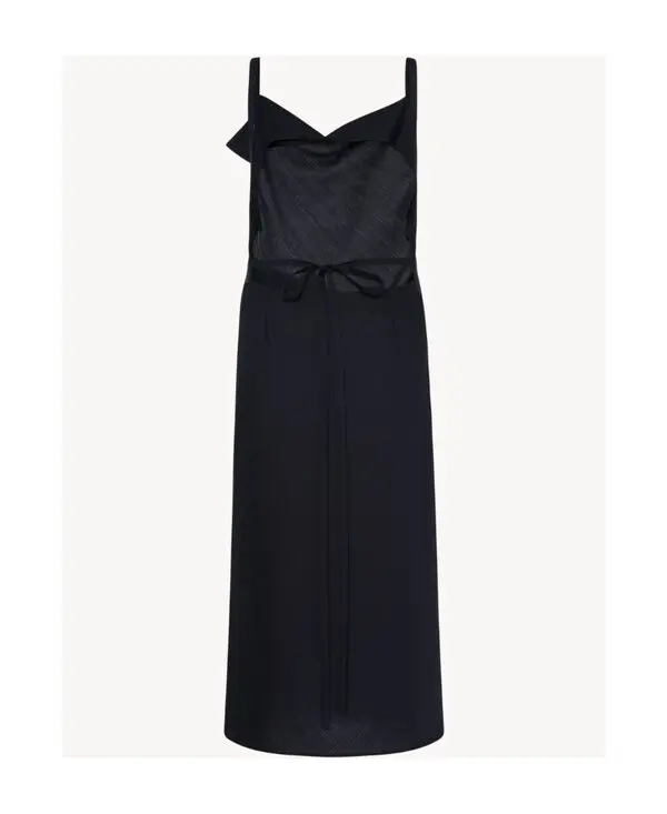 THE ROW Wool Suit Fabric Draped Dress