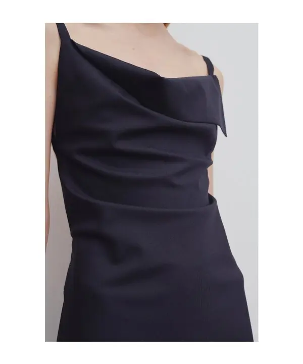 THE ROW Wool Suit Fabric Draped Dress