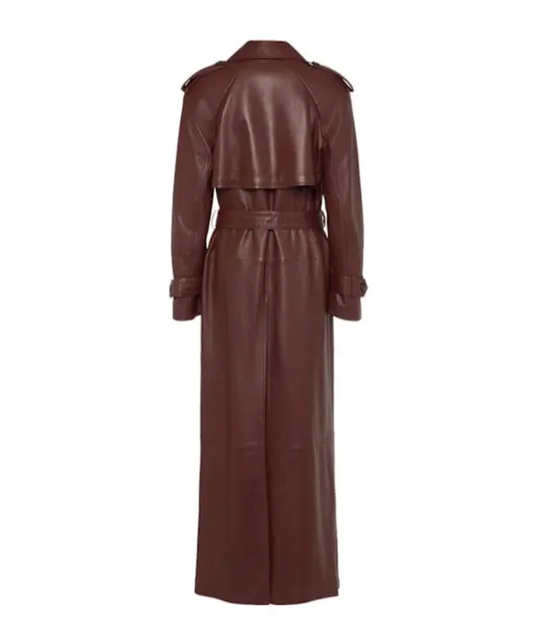 Giuseppe Di Morabito Double-breasted Leather Trench Coat