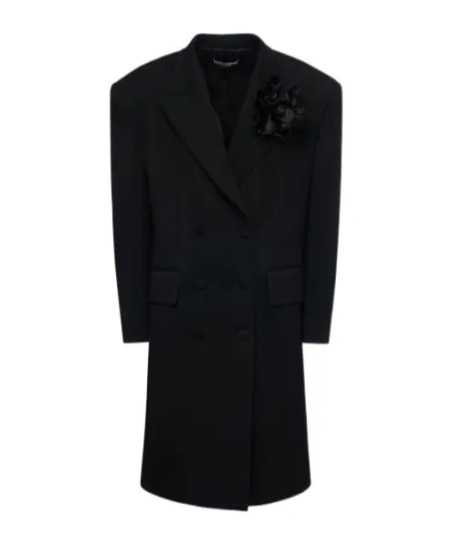 Dolce & Gabbana Tailored Coat With Embellishment