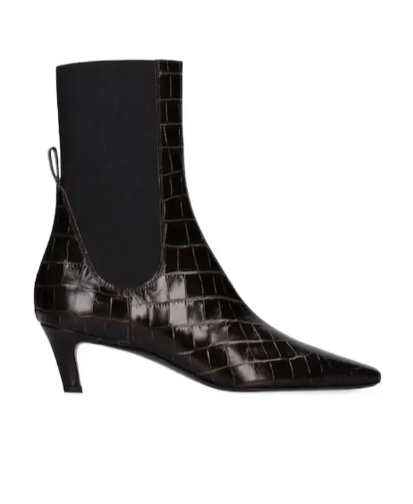 TOTEME Logo Embossed Booties