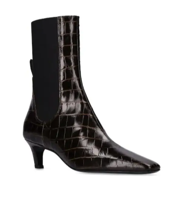 TOTEME Logo Embossed Booties