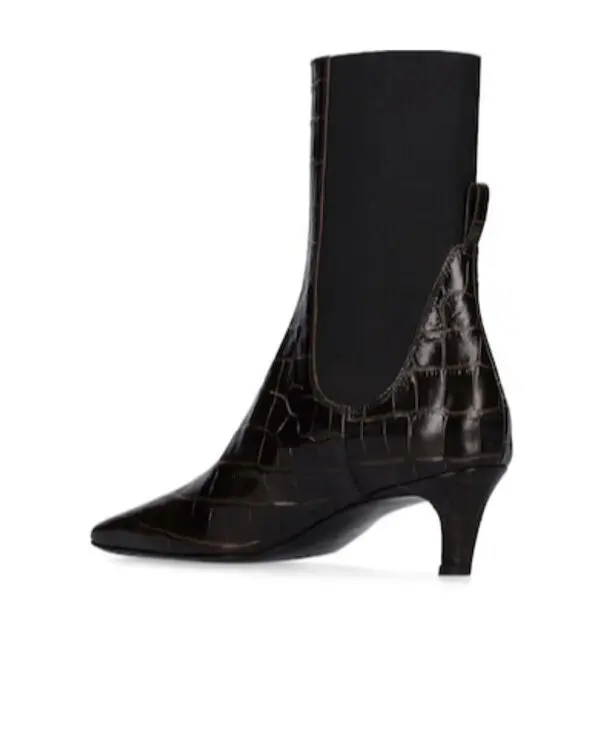 TOTEME Logo Embossed Booties