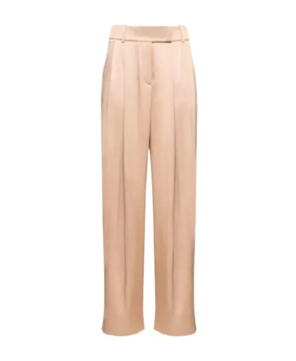 Giorgio Armani Belt Loop Crease Casual Pants - Nude
