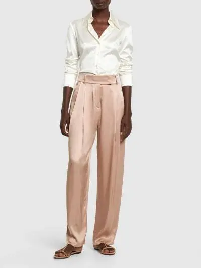 Giorgio Armani Belt Loop Crease Casual Pants