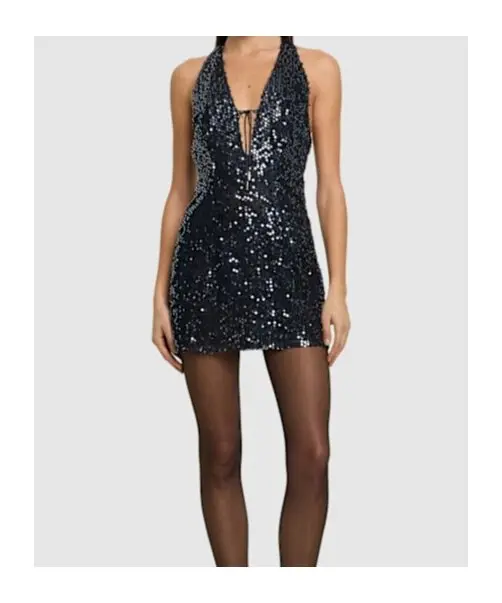 16Arlington Sleeveless Sequin Mini Dress