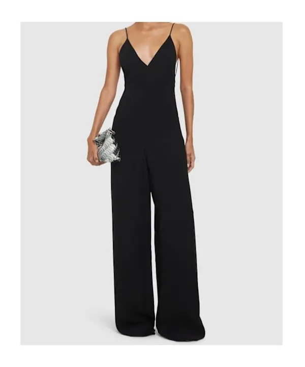 Valentino Garavani Silk Cady Couture Jumpsuit With Open Back
