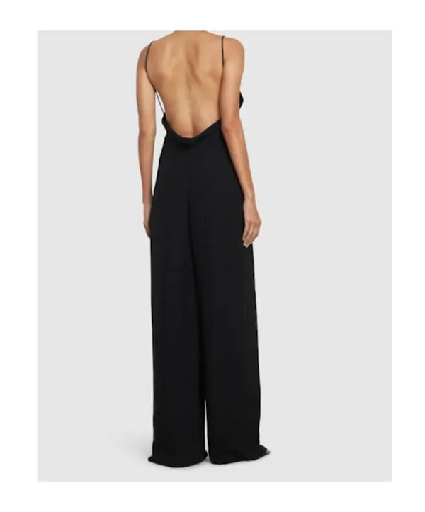 Valentino Garavani Silk Cady Couture Jumpsuit With Open Back