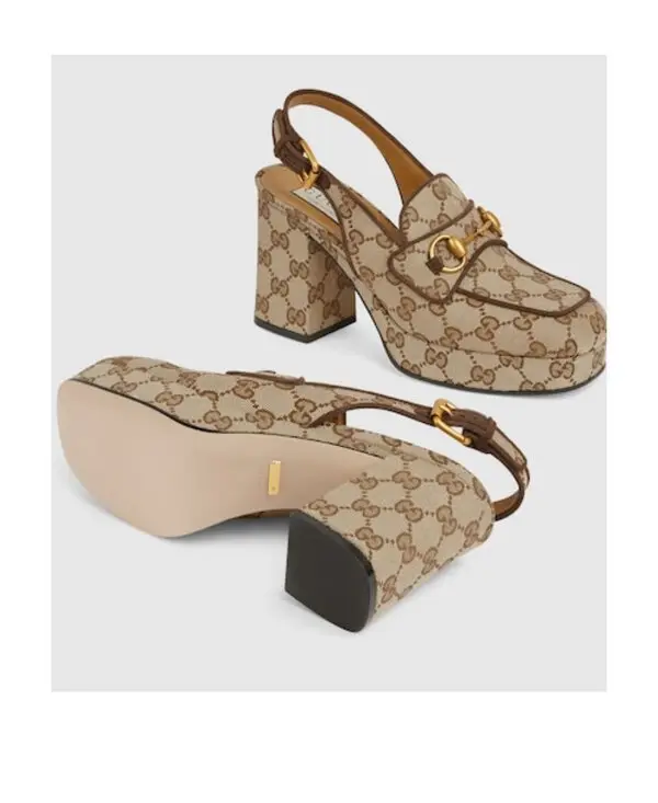 Gucci Horsebit Slingback Mules